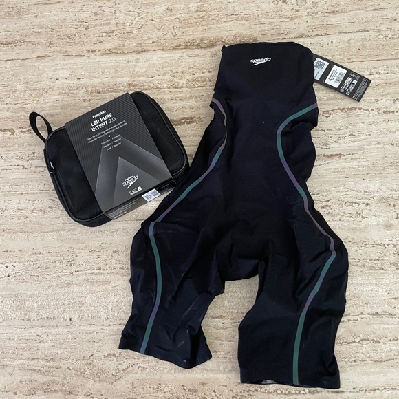 Speedo | Swim | Nwt Speedo Tech Suit Pure Intent 2 Sz 22 Black Open ...